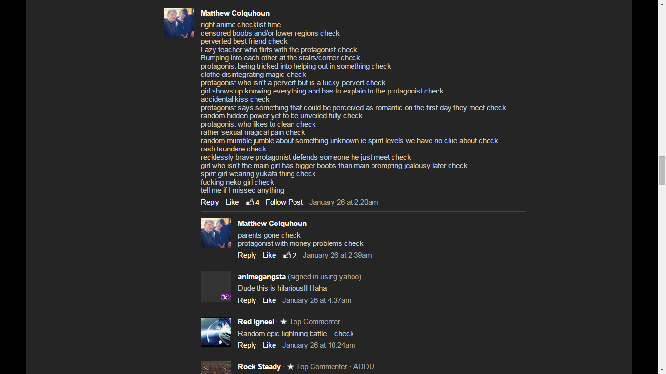 A Checklist For The Next Anime You Watch Anime Know Your Meme