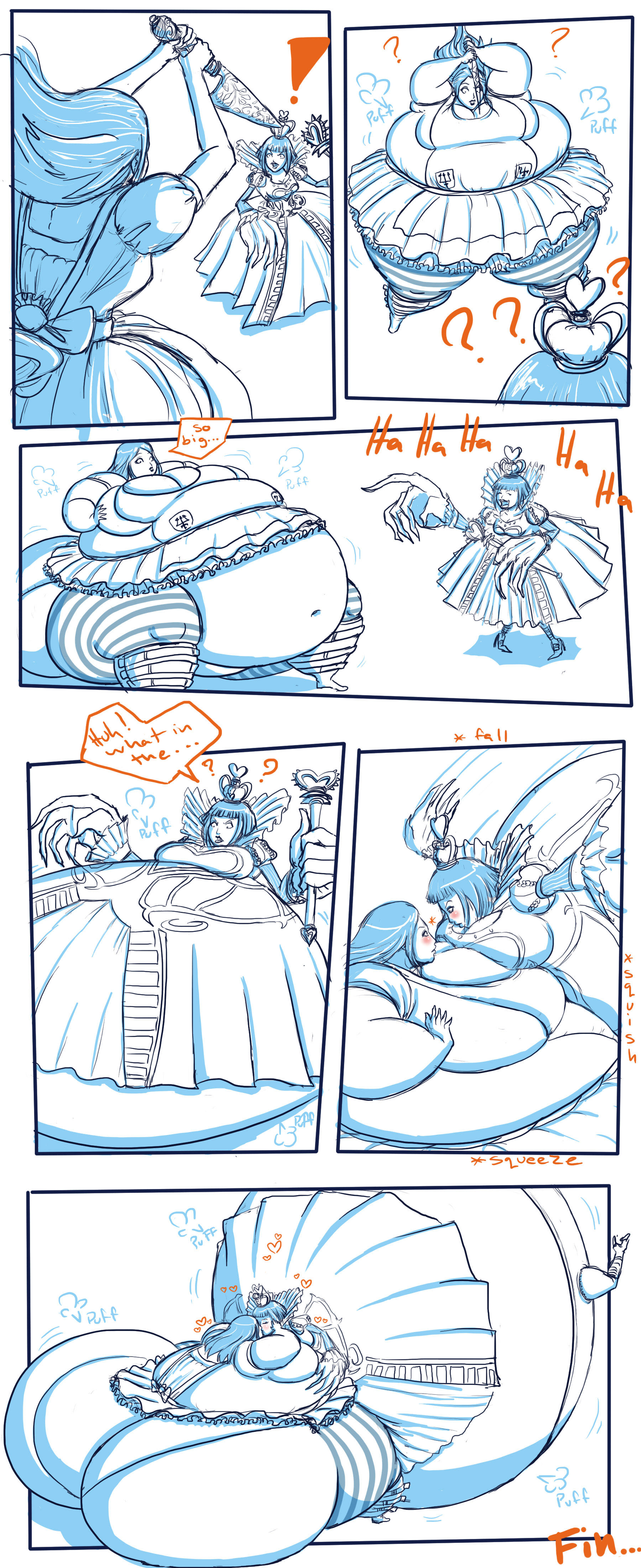 Alices Puffed Madness By Shydude Body Inflation Know Your Meme