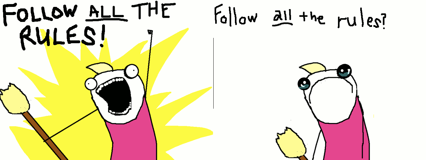 Follow ALL The Rules X All The Y Know Your Meme Follow ALL The Rules X All The Y Know Your Meme