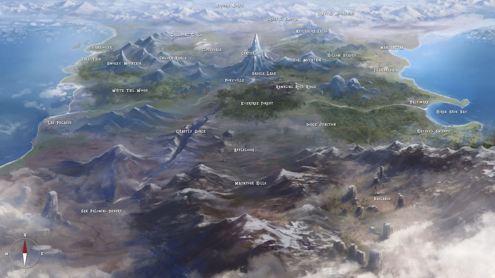 Map Of Equestria With Place Names My Little Pony Friendship Is map-of-equestria-with-place-names-my-little-pony-friendship-is