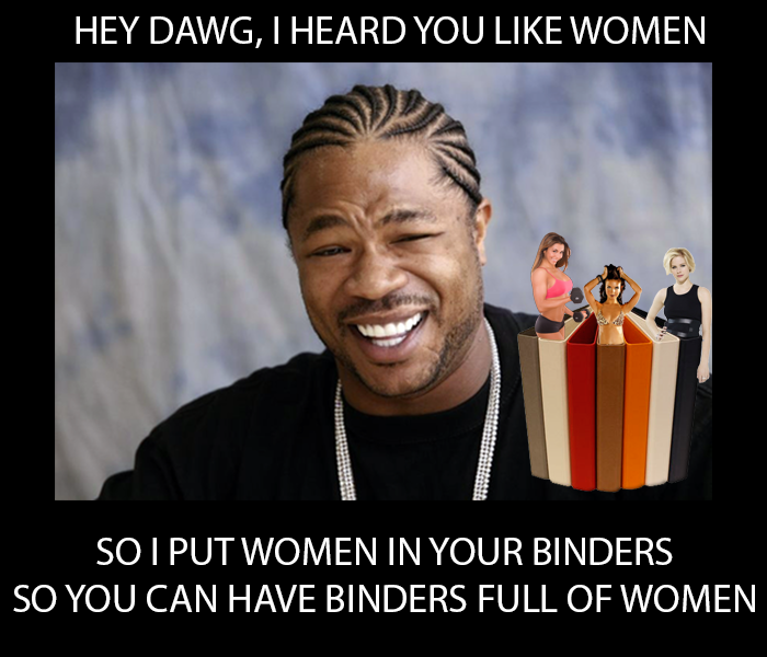 Xzibit Binders | Binders Full of Women | Know Your Meme