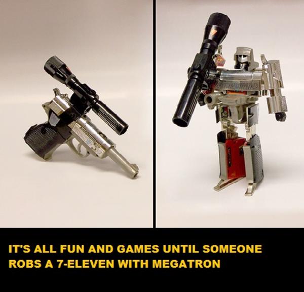 Megatron Tranformer Gun | Transformers | Know Your Meme
