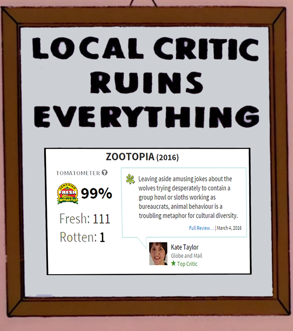 Local Critic Ruins Zootopia | Local Man Ruins Everything | Know Your Meme