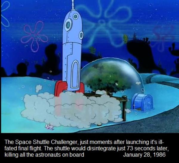Challenger Explosion | SpongeBob History Captions | Know Your Meme