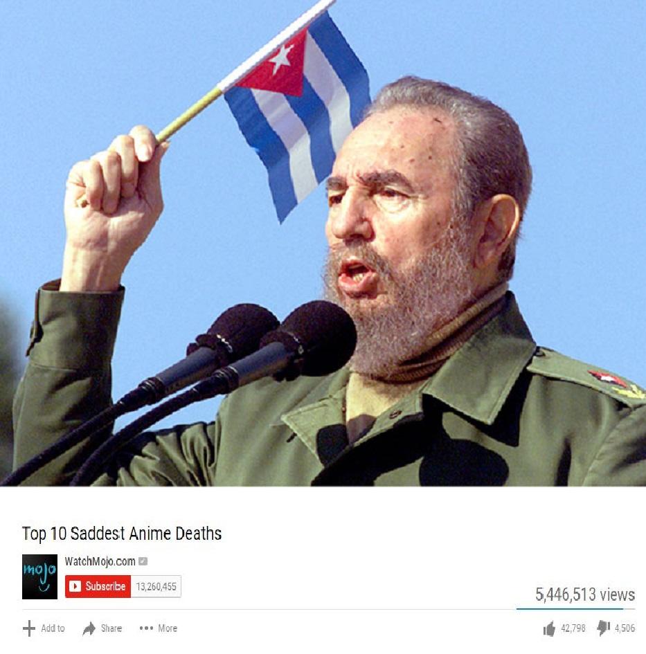 Fidel Castro | Top 10 Anime List Parodies | Know Your Meme