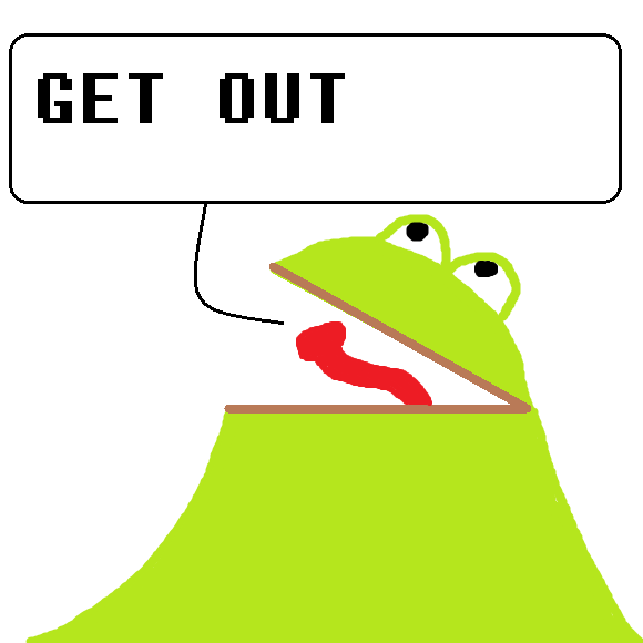 Get Out Frog Wallpaper