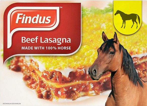 Findus Lasagna: 100 Percent Horse | 2013 Horse Meat Scandal | Know Your ...