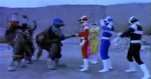 Power Rangers meet TMNT | Crossover | Know Your Meme