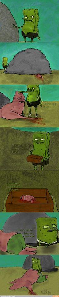 Spongebob has gotten very dark lately. : coloringcorruptions