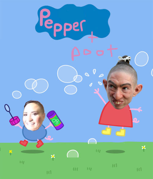 Peppa and Poot. | Poot Lovato | Know Your Meme