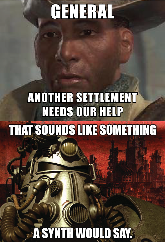 Synth Settlement | Another Settlement Needs Our Help | Know Your Meme