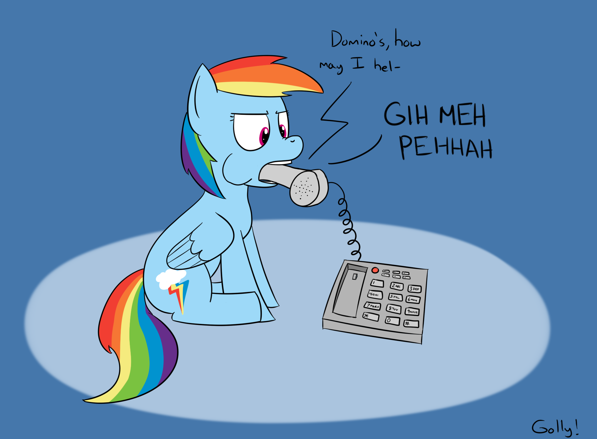 Rainbow dash attempts to order pizza | My Little Pony: Friendship is ...
