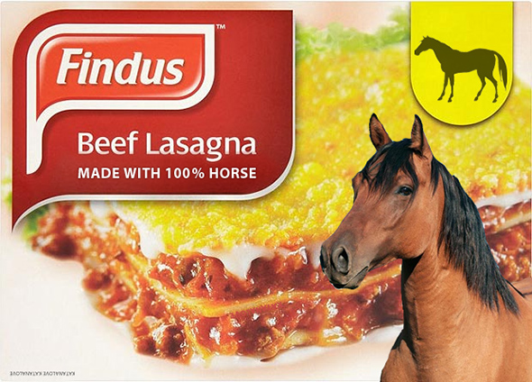 Findus Lasagna: 100 Percent Horse | 2013 Horse Meat Scandal | Know Your ...