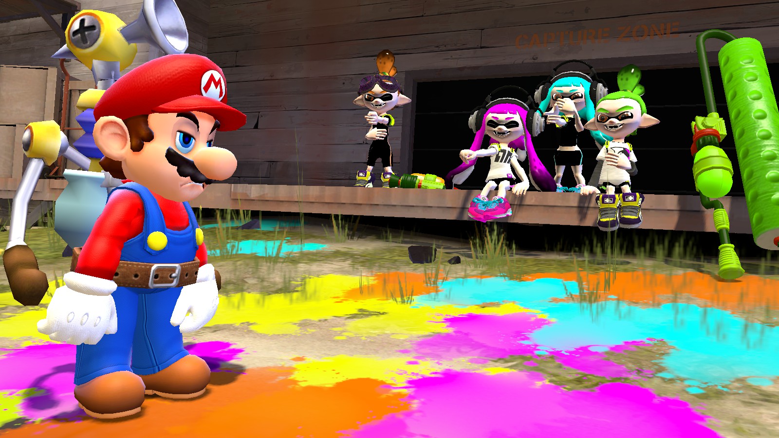 Turn out that the ink doesn't disappears by itself after a turf war ...