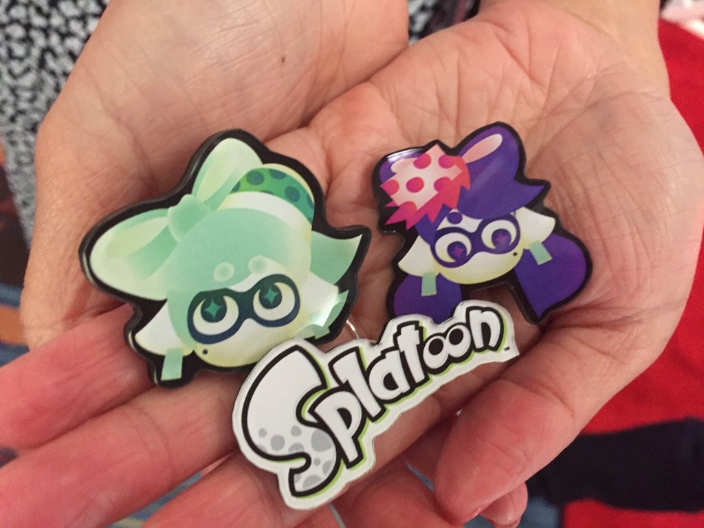 SDCC 2016 pins | Splatoon | Know Your Meme