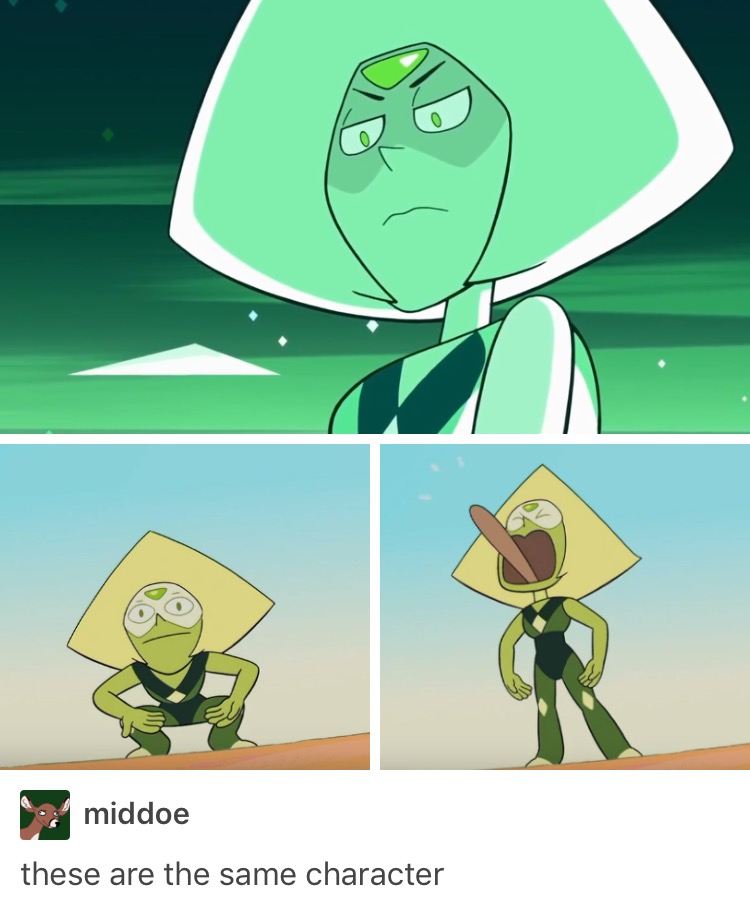 Can we just appreciate this fact about Peridot's development from her ...