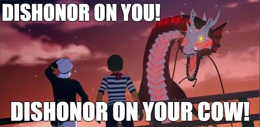 Dishonor! | RWBY | Know Your Meme